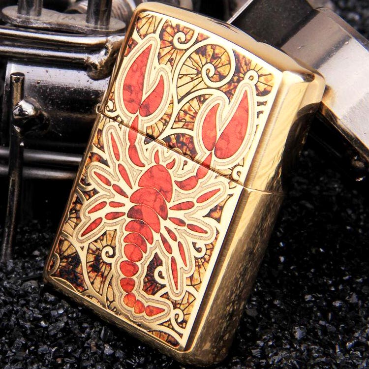 ZIPPO SCORPION SHELL POLISHED BRASS - Cuốn & Hút Store Phụ kiện - Cigar ...